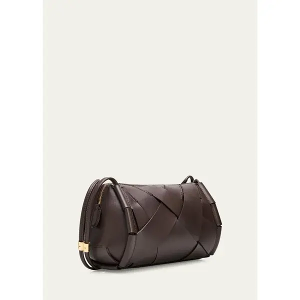 Ulla Johnson Charlotte Woven Leather Camera Bag - Wenge