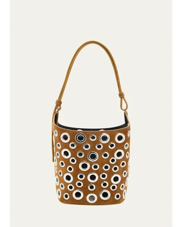 Proenza Schouler Brant Mini Suede Bucket Bag - Hazelnut