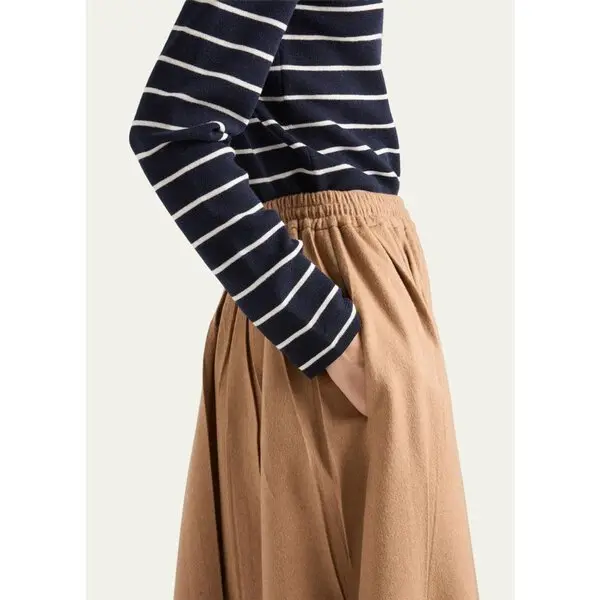 Prada Wool Circle Midi Skirt