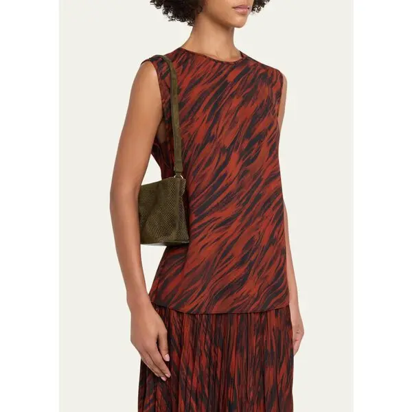 Proenza Schouler Bond Perforated Suede Shoulder Bag