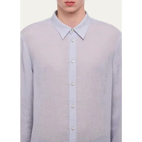 Helmut Lang Relaxed Fit Linen Button-down Shirt