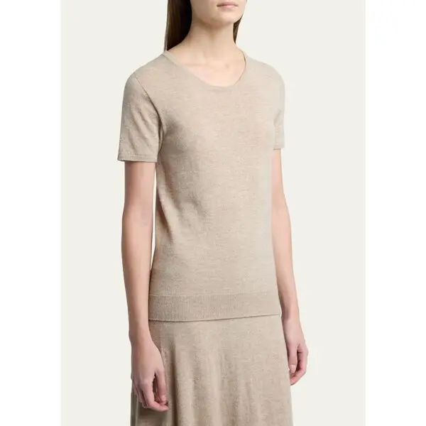 THE ROW Nova Scoop-neck Cashmere Top