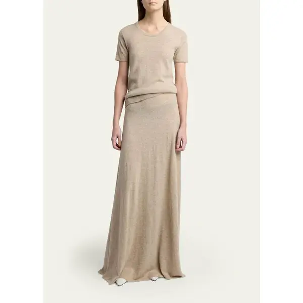THE ROW Nova Scoop-neck Cashmere Top