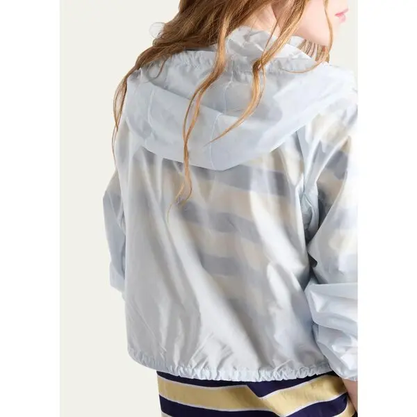 Prada Cropped Re-nylon Hooded Zip Jacket