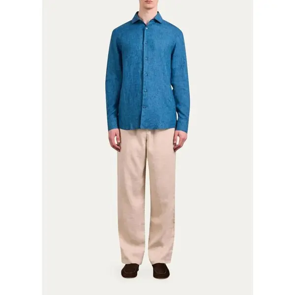 Frescobol Carioca Antonio Linen Button-down Shirt