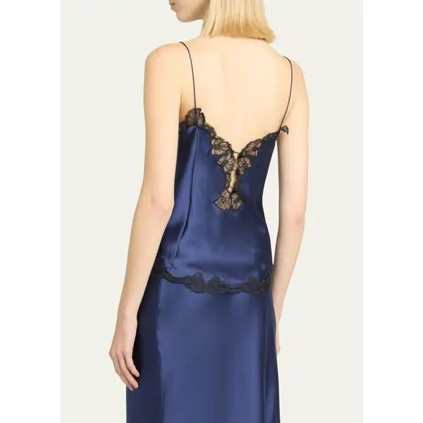 Isabel Marant Étoile Amael Lace-trim Silk Cami Top