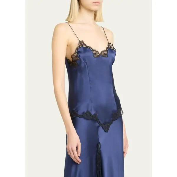 Isabel Marant Étoile Amael Lace-trim Silk Cami Top