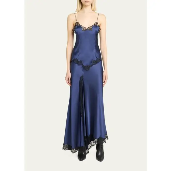 Isabel Marant Étoile Amael Lace-trim Silk Cami Top