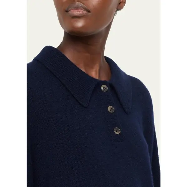 LISA YANG Etta Cashmere Polo Sweater