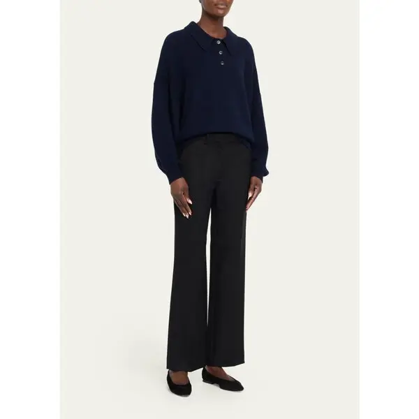 LISA YANG Etta Cashmere Polo Sweater