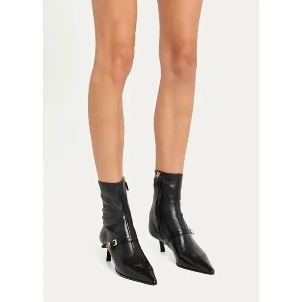 Prada 55mm Stivaletti Leather Ankle Booties