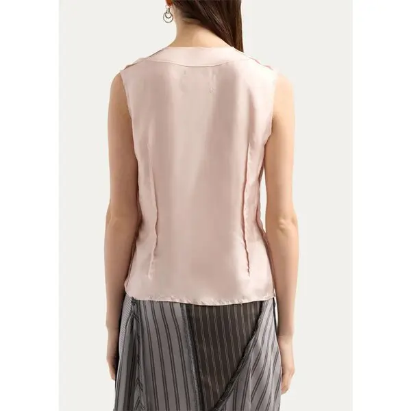 MAISON MARGIELA Belted Jacquard Silk Midi Dress