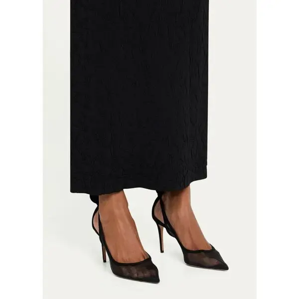 AQUAZZURA 85mm Bow Tie Mesh Pumps