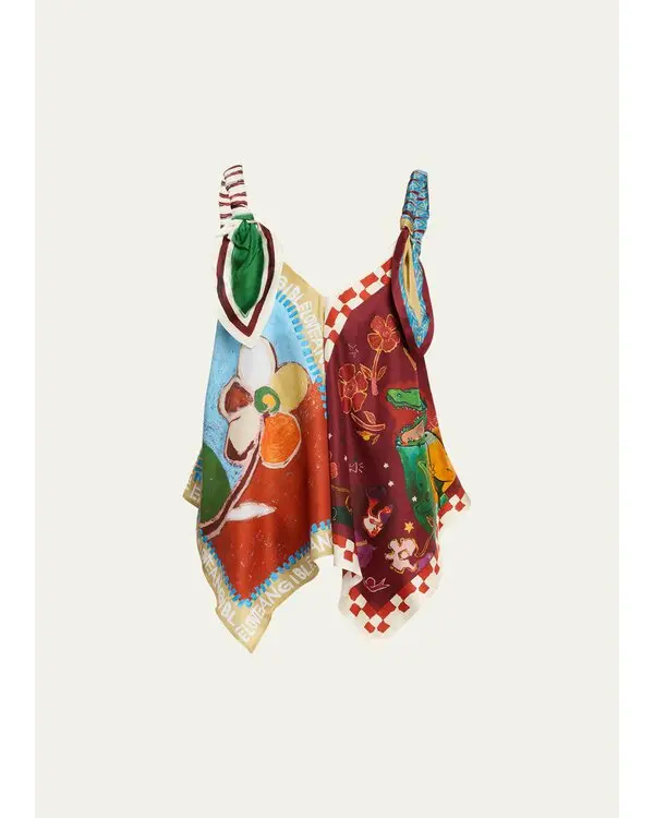 ALEMAIS X Karlee Mackie Mlak Silk Twill Top