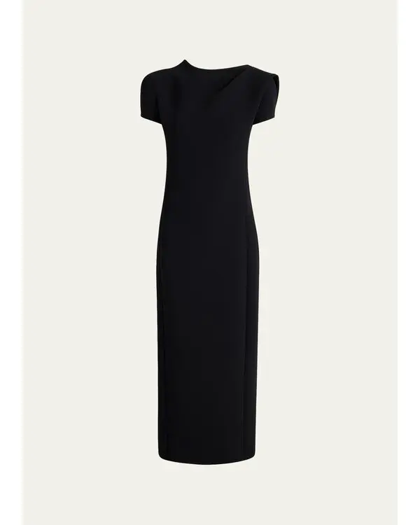 Khaite Iryl Backless Column Midi Dress