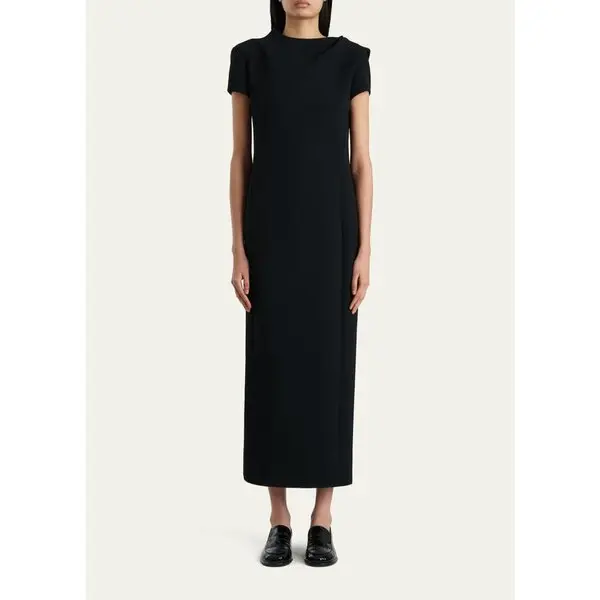 Khaite Iryl Backless Column Midi Dress