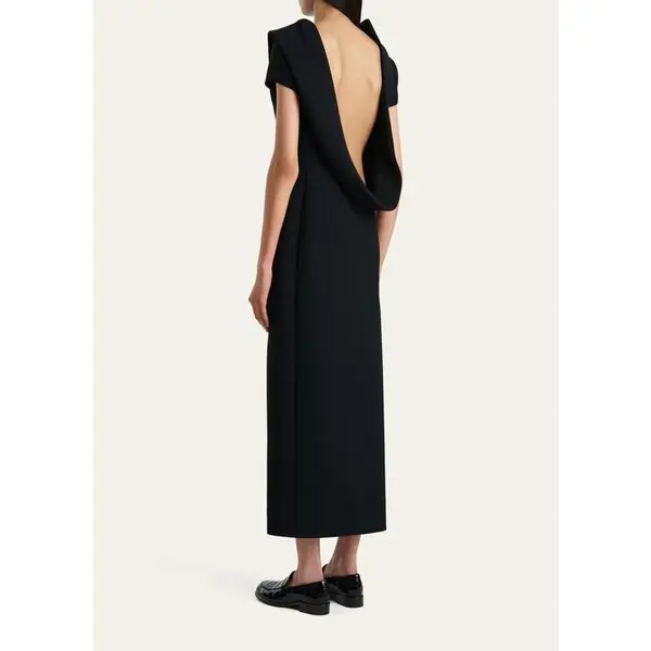 Khaite Iryl Backless Column Midi Dress