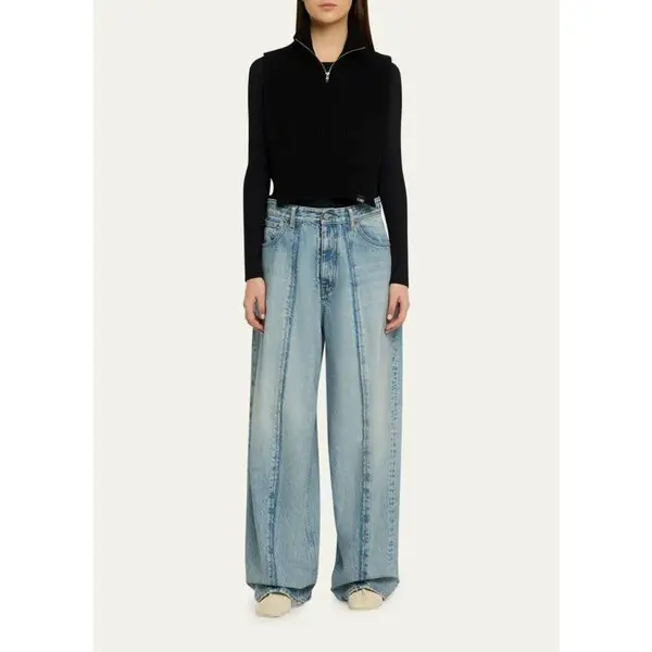 MAISON MARGIELA Seamed Wide-leg Jeans