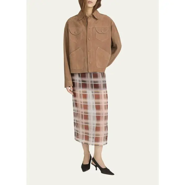 FRAME The Suede Utility Jacket - Chai