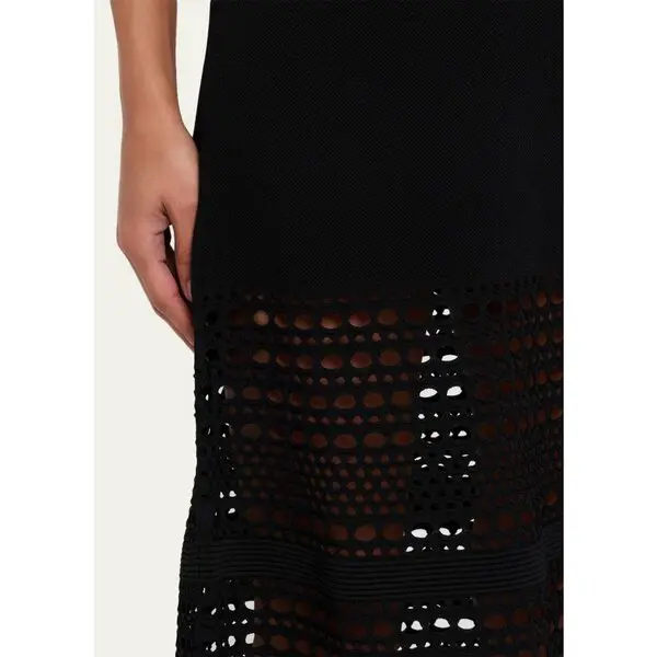 Simkhai Westly Open-stitch Midi Skirt