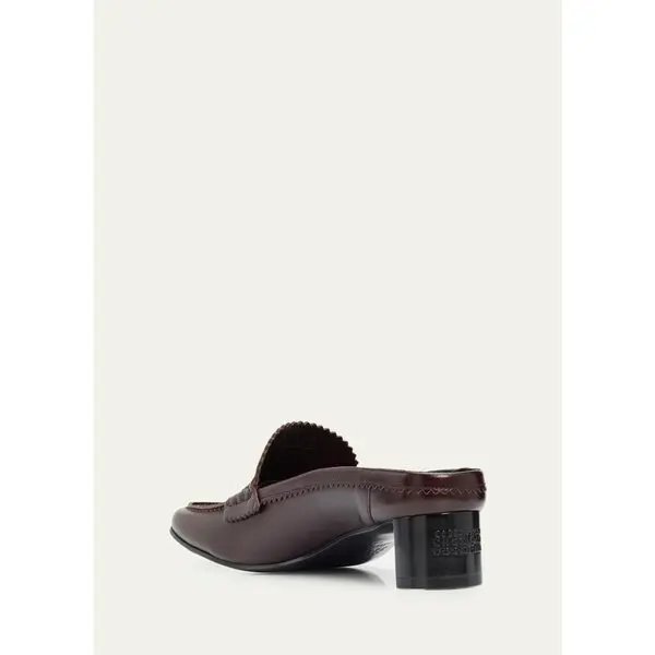 MAISON MARGIELA Swing Toe Leather Mule Loafers
