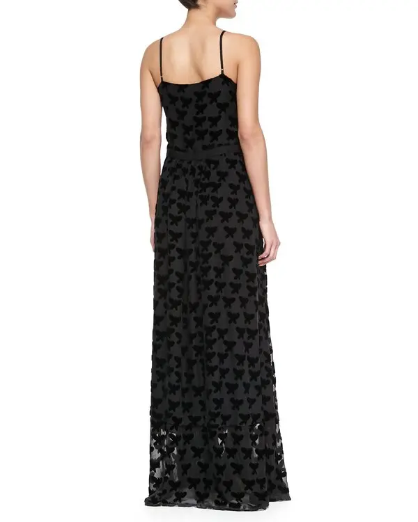 A.W.A.K.E. Mode Ruffled Bib Maxi Dress