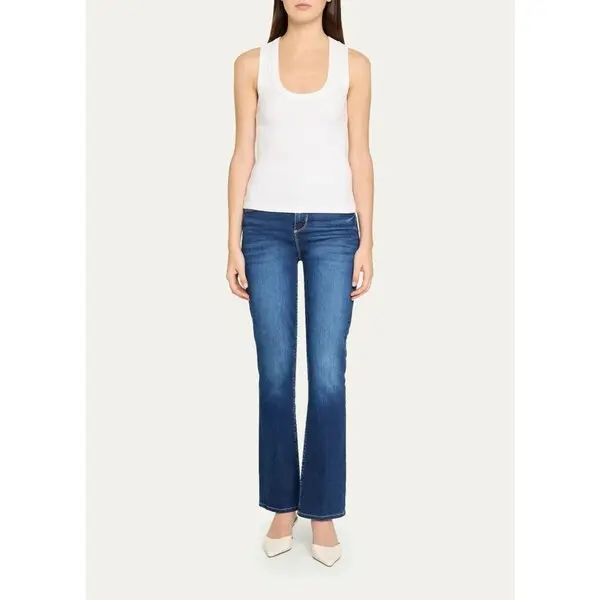 L'Agence Shania Racerback Tank Top - White