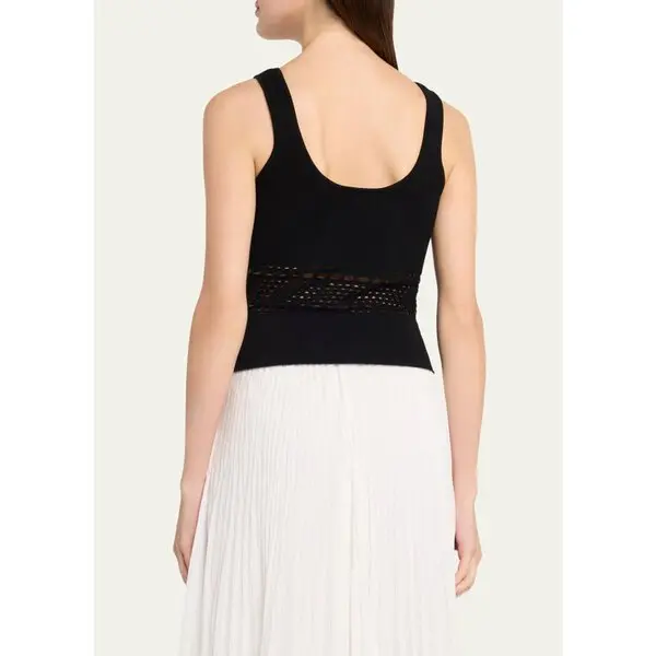 Simkhai Fitzgerald Open-work Tank Top