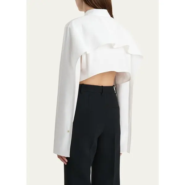 Khaite Fritz Cropped Cotton Top