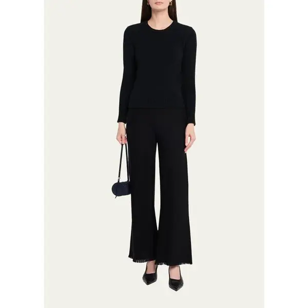 Kobi Halperin Valley Fringe-hem Pique Knit Pants