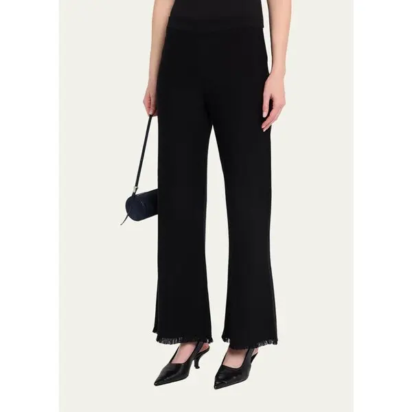 Kobi Halperin Valley Fringe-hem Pique Knit Pants