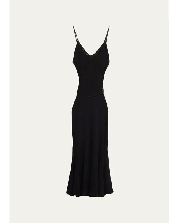 Givenchy Openwork Knit Midi Dress
