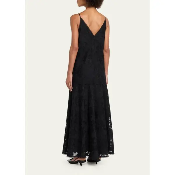 Kobi Halperin Robbie Embroidered Lace-trim Maxi Dress