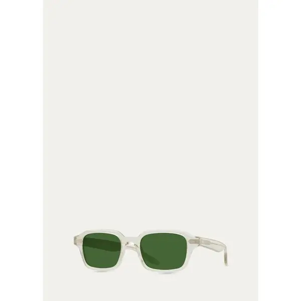 Barton Perreira Transparent-acetate Rectangle Sunglasses