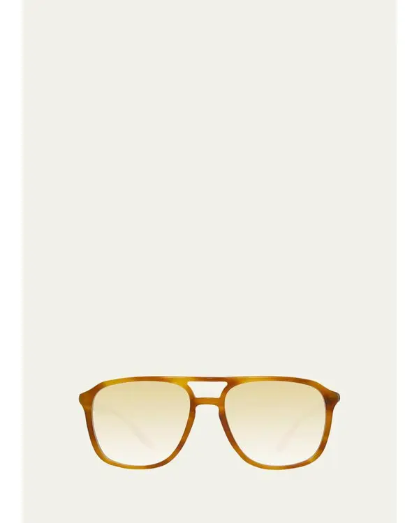 Barton Perreira Gyalis Sun Acetate Aviator Sunglasses