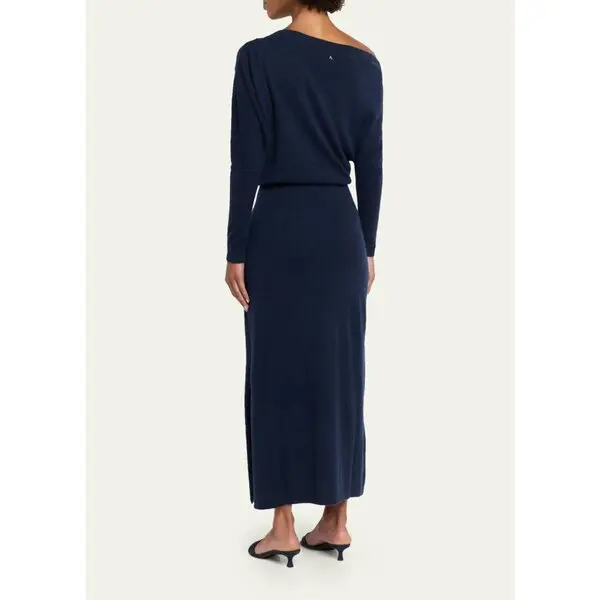 Altuzarra Kasos One-shoulder Draped Cashmere Midi Dress