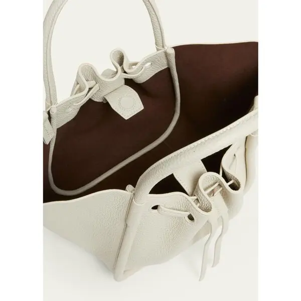 Proenza Schouler Small Ruched Grain Leather Tote Bag