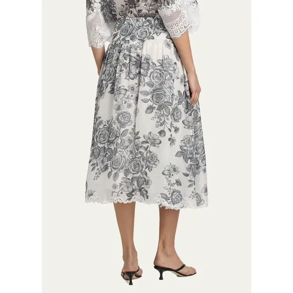 Kobi Halperin Lidia Floral-print Midi Skirt