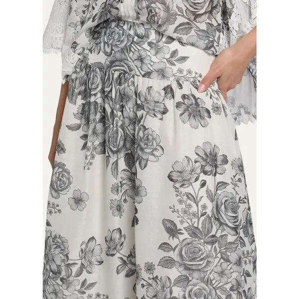 Kobi Halperin Lidia Floral-print Midi Skirt