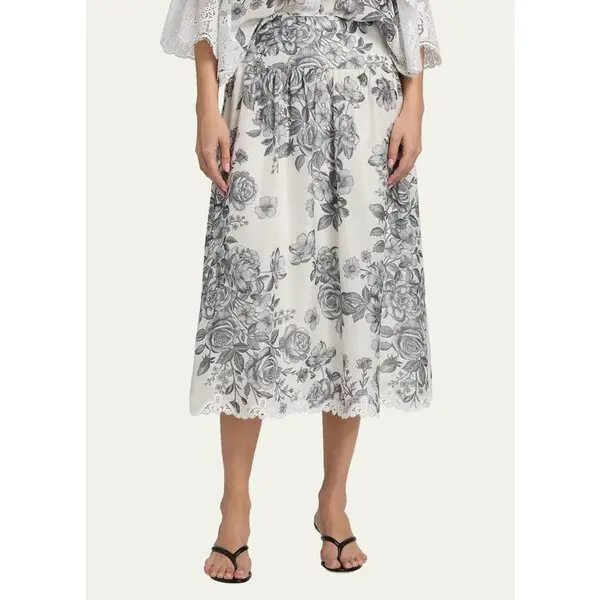 Kobi Halperin Lidia Floral-print Midi Skirt