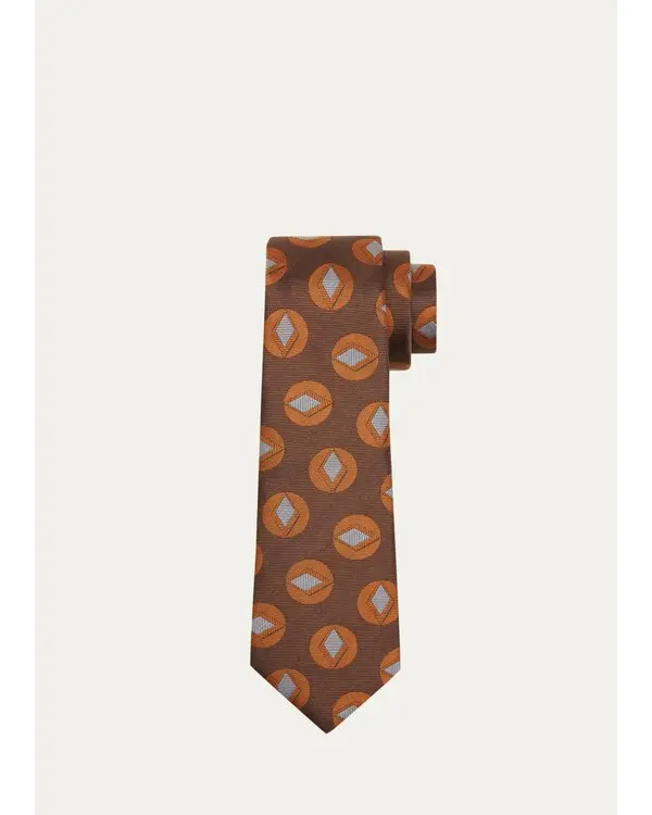 Giorgio Armani Retro Circle Silk Tie