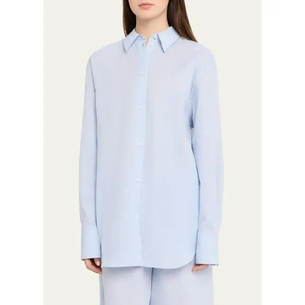 TOTEME Garderob Oversized Linen-cotton Shirt