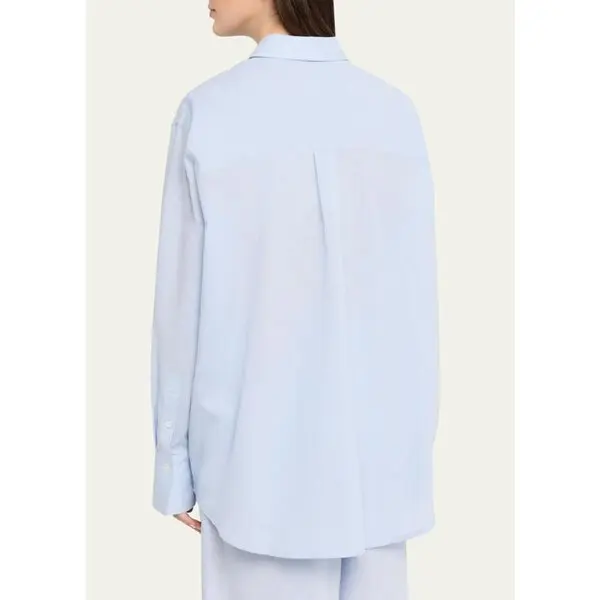 TOTEME Garderob Oversized Linen-cotton Shirt