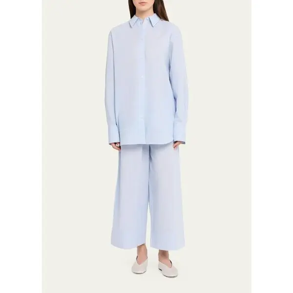 TOTEME Garderob Oversized Linen-cotton Shirt