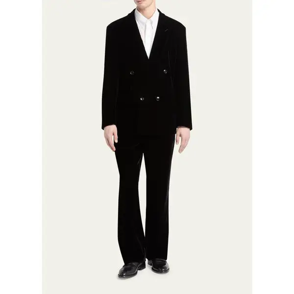 Giorgio Armani Double-breasted Velvet Blazer