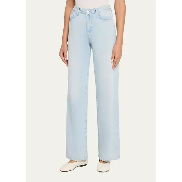 L'Agence Scottie High-rise Wide-leg Denim Jeans