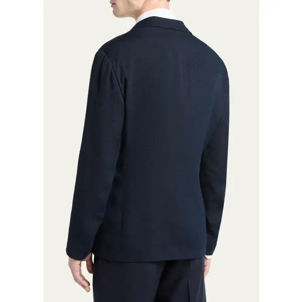 Giorgio Armani Jacquard Chevron Blazer