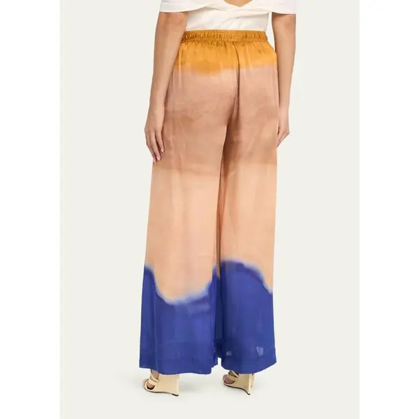 Ulla Johnson X Helen Frankenthaler Julien Silk-chiffon Pants