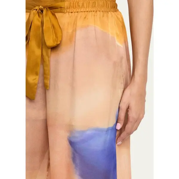 Ulla Johnson X Helen Frankenthaler Julien Silk-chiffon Pants
