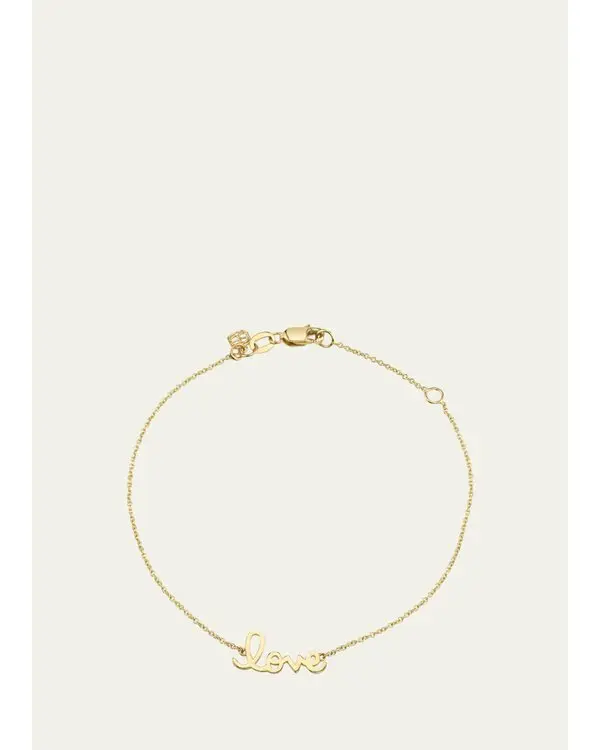 SYDNEY EVAN 14k Gold Small Pure Love Bracelet - Yg